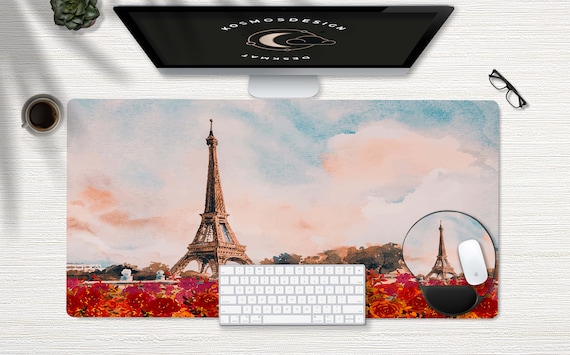 Eiffel Desk Mat Paris Desk Mat France Desk Mat Eiffel Mouse - Etsy