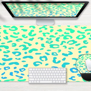 Leopard Animal Skin Pattern Desk Mat Yellow Desk Mat Leopard - Etsy