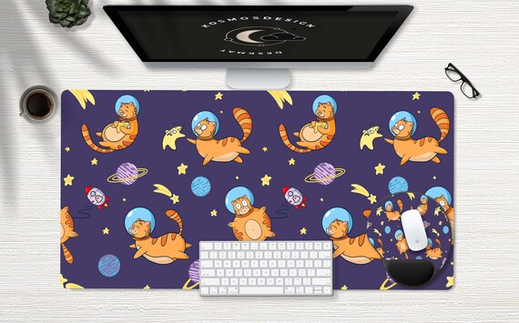 Computer Desk Mat Space Mouse Pad Cute Desk Pad Desk Mat Cute Desk Mat ...