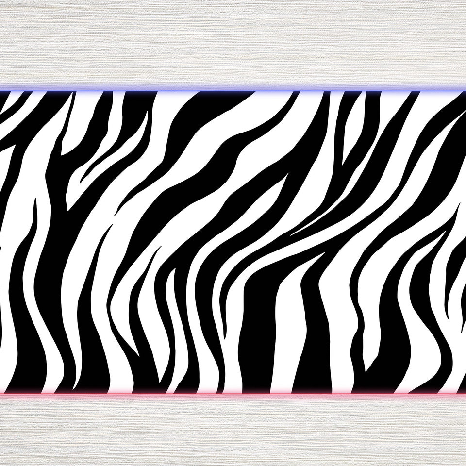 Zebra Skin Rgb Desk Gaming Mat, Large Gaming Mouse Pad with RGB Led ...