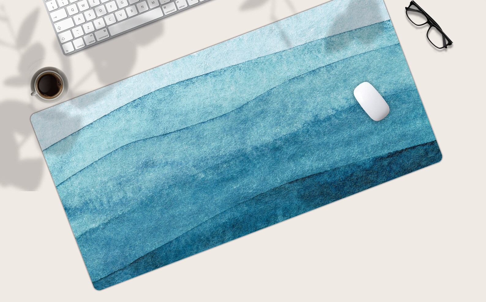 Turquoise Desk Mat Office Desk Accessories Computer Desk - Etsy
