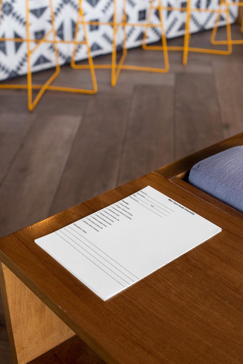 Mini Tech Audit Checklist | Editable and Printable PDF | PC and Laptop ...