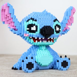 Stitch from Lilo and Stitch Disney LEGO Style Building Set | Etsy