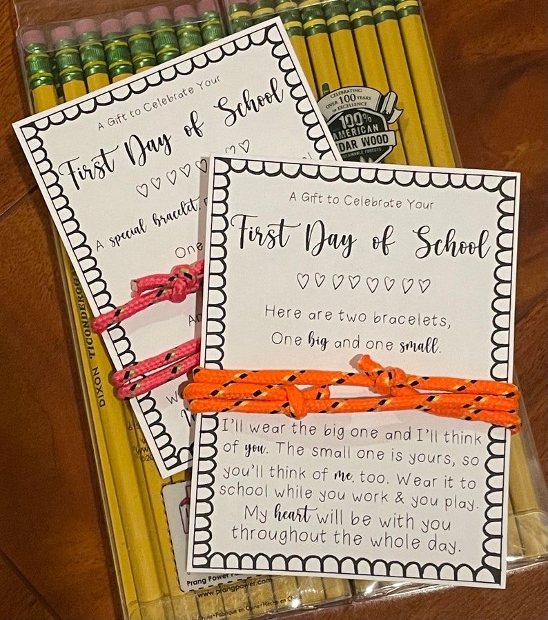 Back to School PRINTABLE for Bracelets Boy and Girl Gifts Perfect for ...