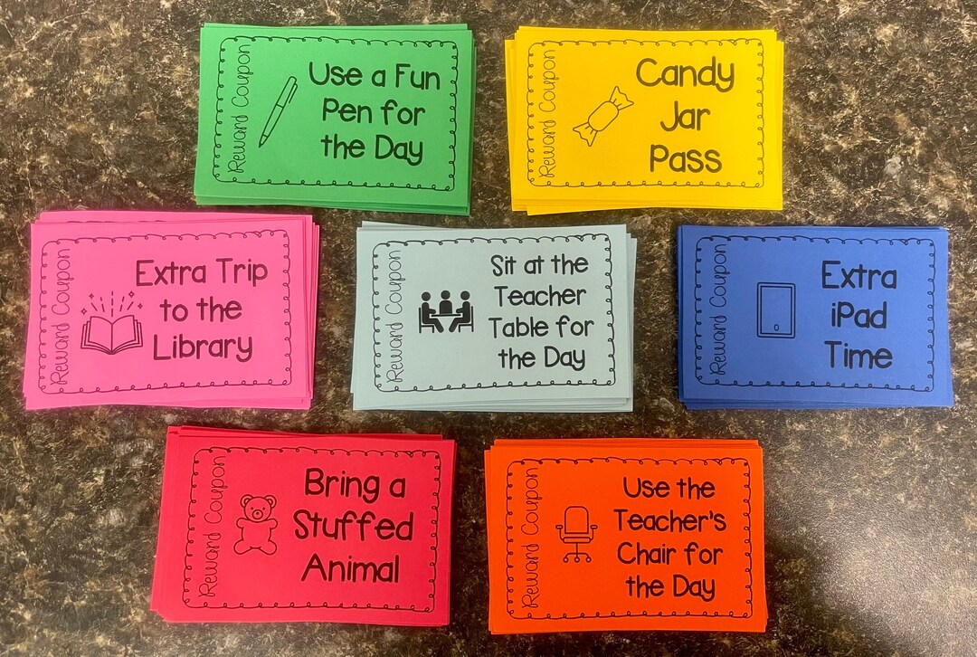 Student Reward Coupons or Reward Tickets - Perfect for Teachers on a ...