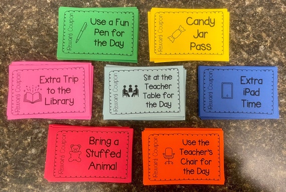 Student Reward Coupons or Reward Tickets Perfect for | Etsy