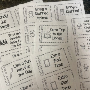 Student Reward Coupons or Reward Tickets - Perfect for Teachers on a ...