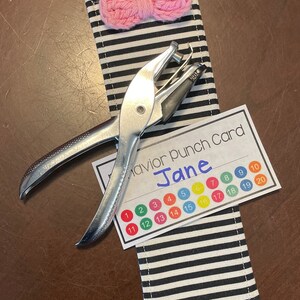 Behavior Punch Cards - Student Reward System - Printable - Instant ...