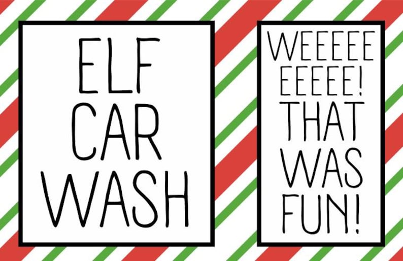 Elf Signs for Christmas Time - Set 2 - Instant Download - Etsy