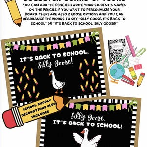 BACK TO SCHOOL Class Goose Bundle -70+ Pages of Fun- Instant Download ...