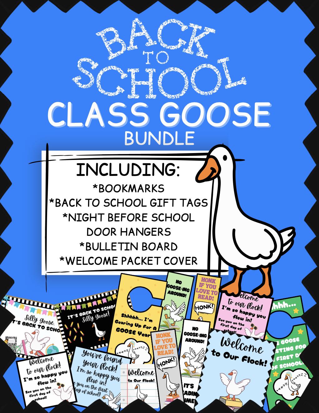 BACK TO SCHOOL Class Goose Bundle -70+ Pages of Fun- Instant Download ...