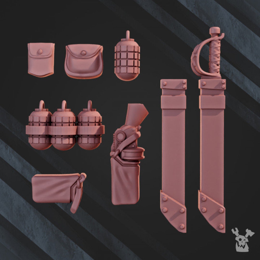 8pc Wargear Bits dakkadakkastore - Etsy