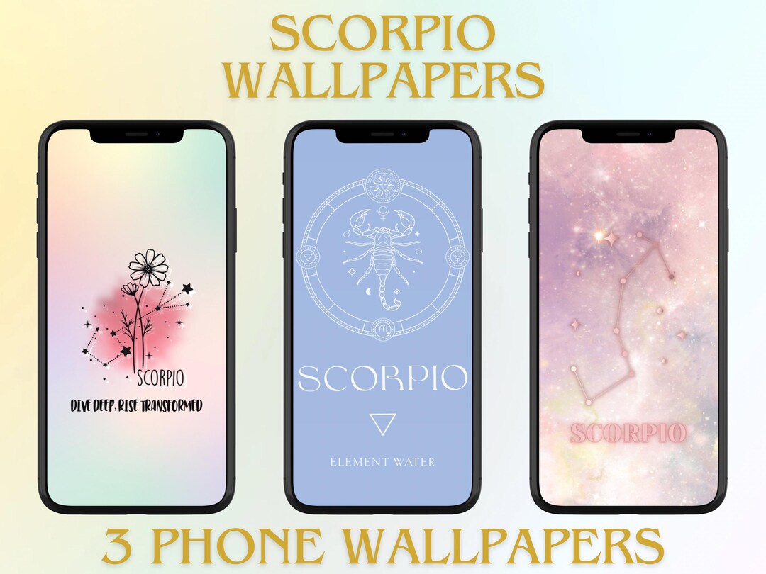 Scorpio Zodiac Wallpapers | Astrology Phone Backgrounds | Aesthetic Ios ...