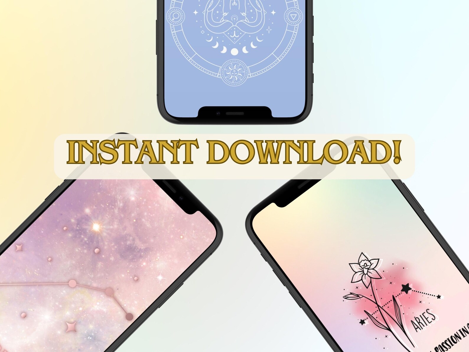Aries Zodiac Phone Wallpapers | Astrology Constellation Astro Spiritual ...