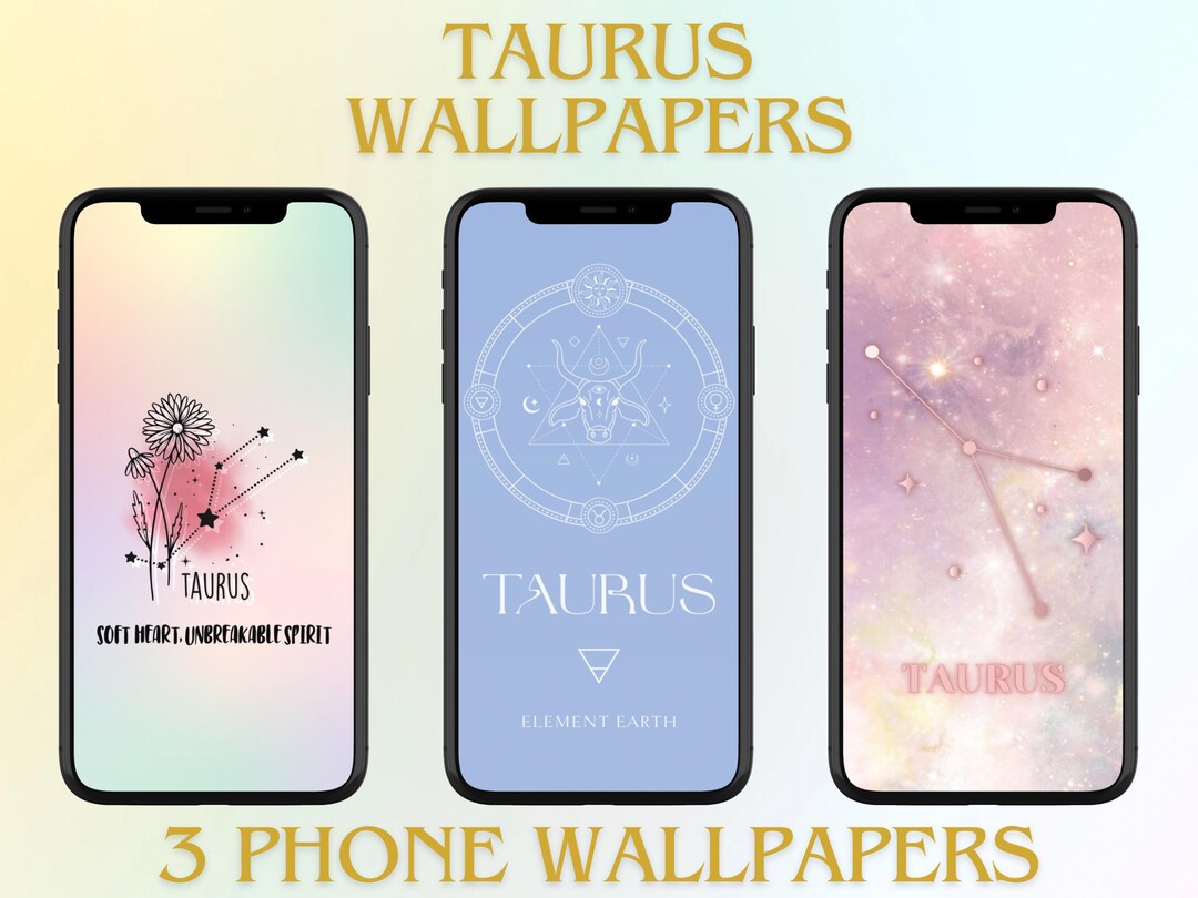 Taurus Zodiac Wallpapers | Astrology Phone Backgrounds | Aesthetic Ios ...