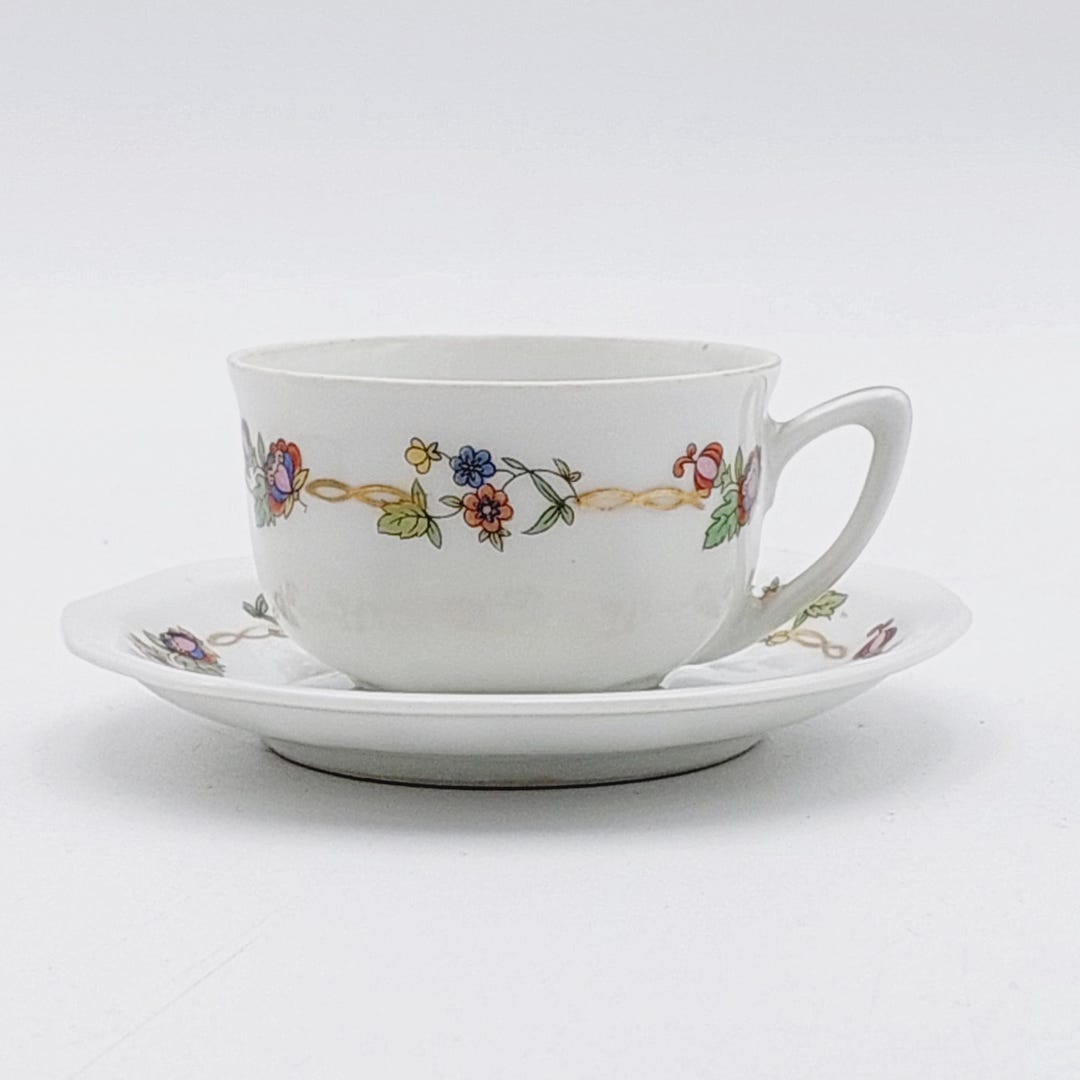 Beyer and Bock Antique Mocha Cup Mocha Place Setting Roses Flowers ...