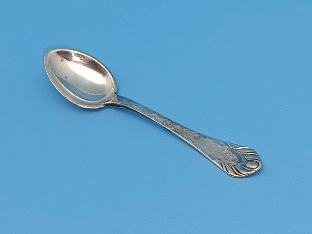 Antique Hammered Salt Spoon Silver 830 Sweetener Spoon #001 Denmark - Etsy