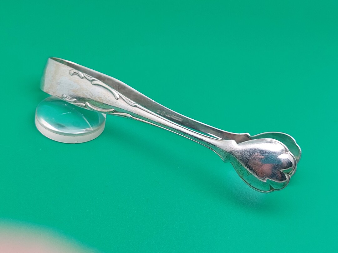 Vintage Sugar Tongs Rococo Pattern Fan Silver-plated Wellner Sugar ...