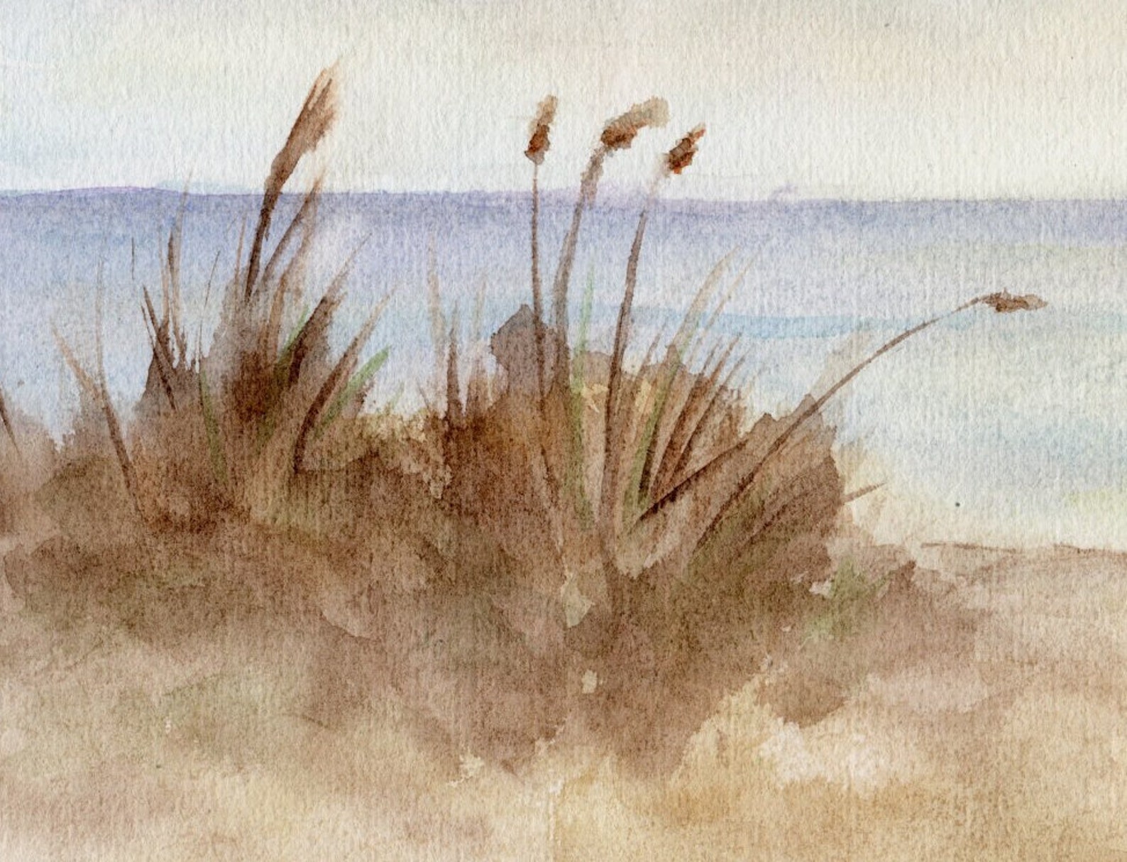 Hayle Beach Cornwall Sandy Beach Walk Art Print Seaside - Etsy