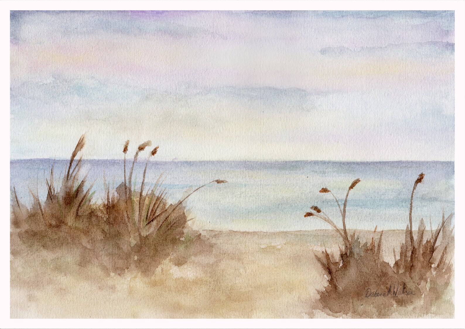 Hayle Beach Cornwall Sandy Beach Walk Art Print Seaside - Etsy