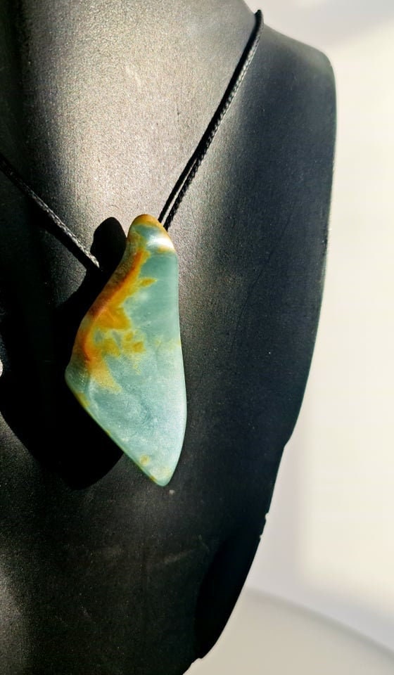 Stunning Blue Jadeite Pendant - Etsy