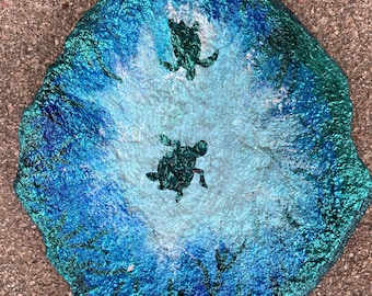 Unique Hand Painted Rock Sea Turtle - Etsy