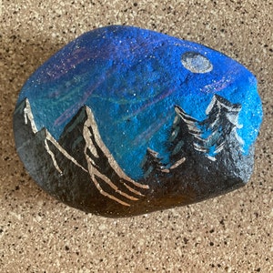 Painted Mountain Rock Art - Etsy
