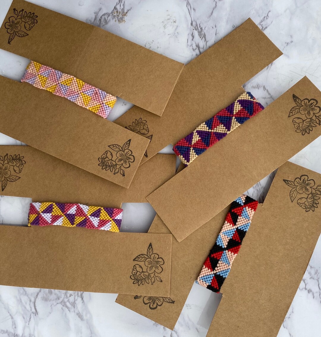 Patchwork Friendship Bracelet|geometry Inspired|colorblock Quilt|anklet ...