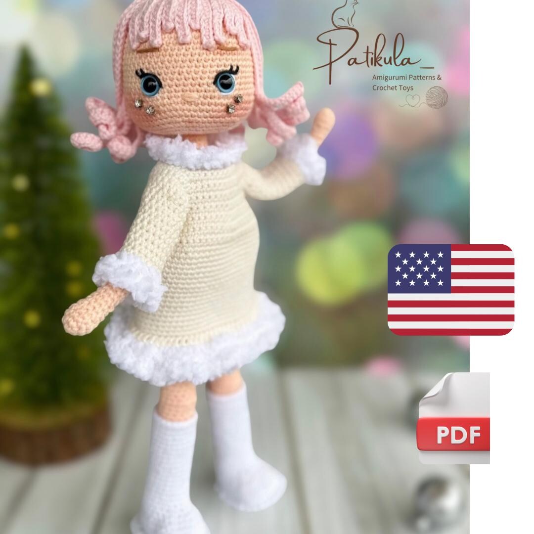Crochet Character Doll Pattern, Amigurumi Character Doll Pattern ...