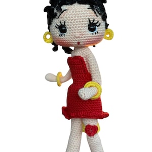 Crochet Betty Boop Pattern, Amigurumi Character Doll Pattern, English ...