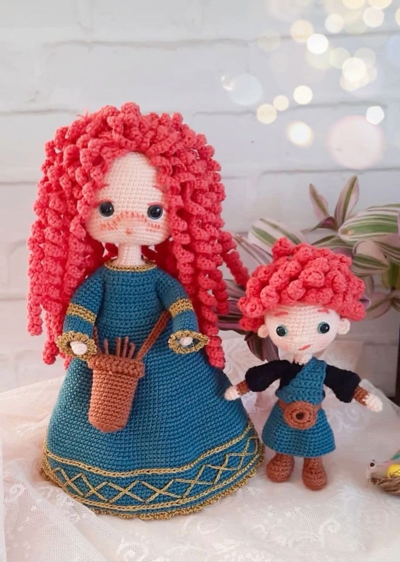 Crochet Pattern Princess Melisa Doll, Amigurumi Princess Doll Pattern ...