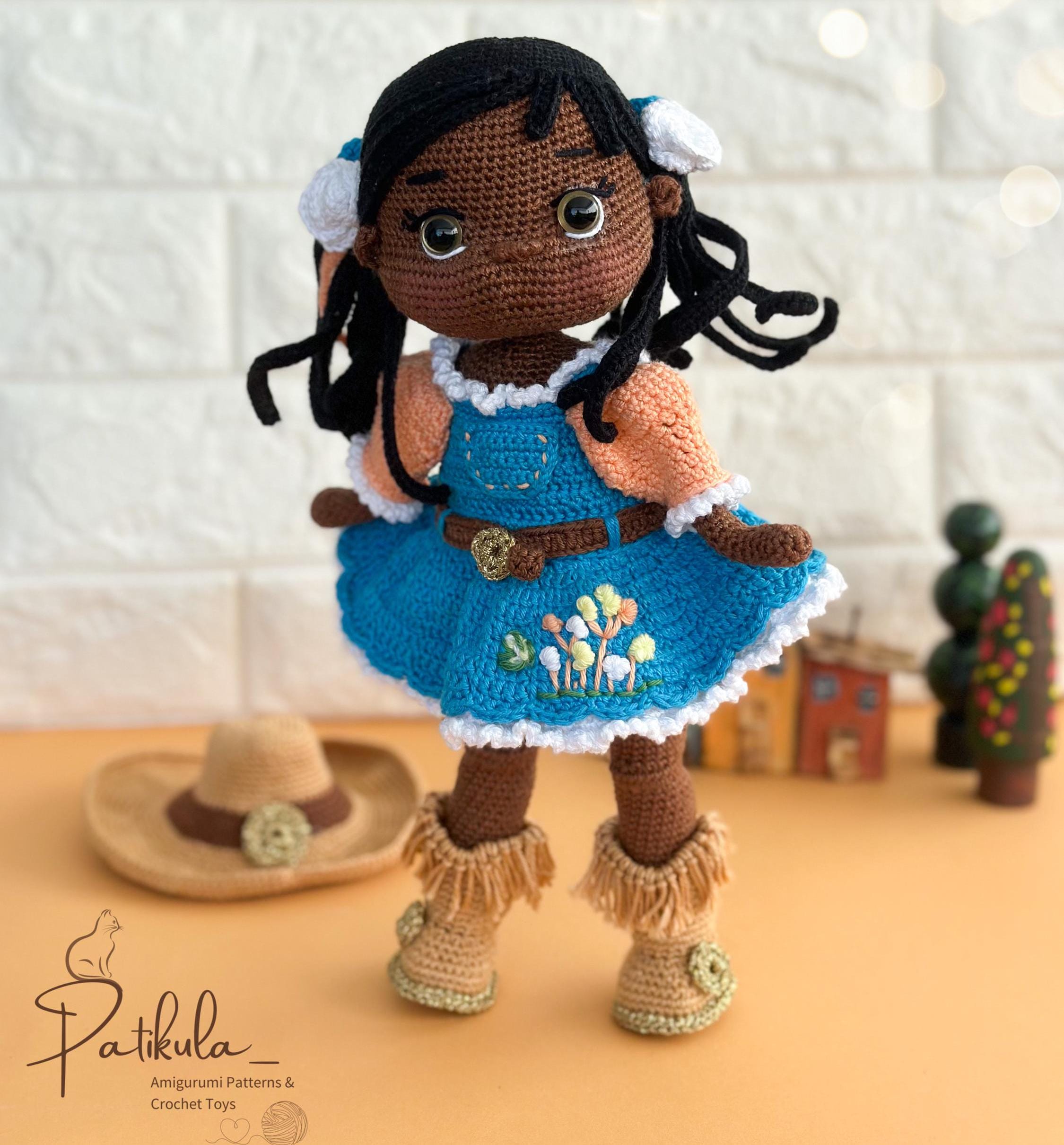 Crochet Pattern Lori Cowgirl Doll, Amigurumi Cowgirl Doll Pattern ...