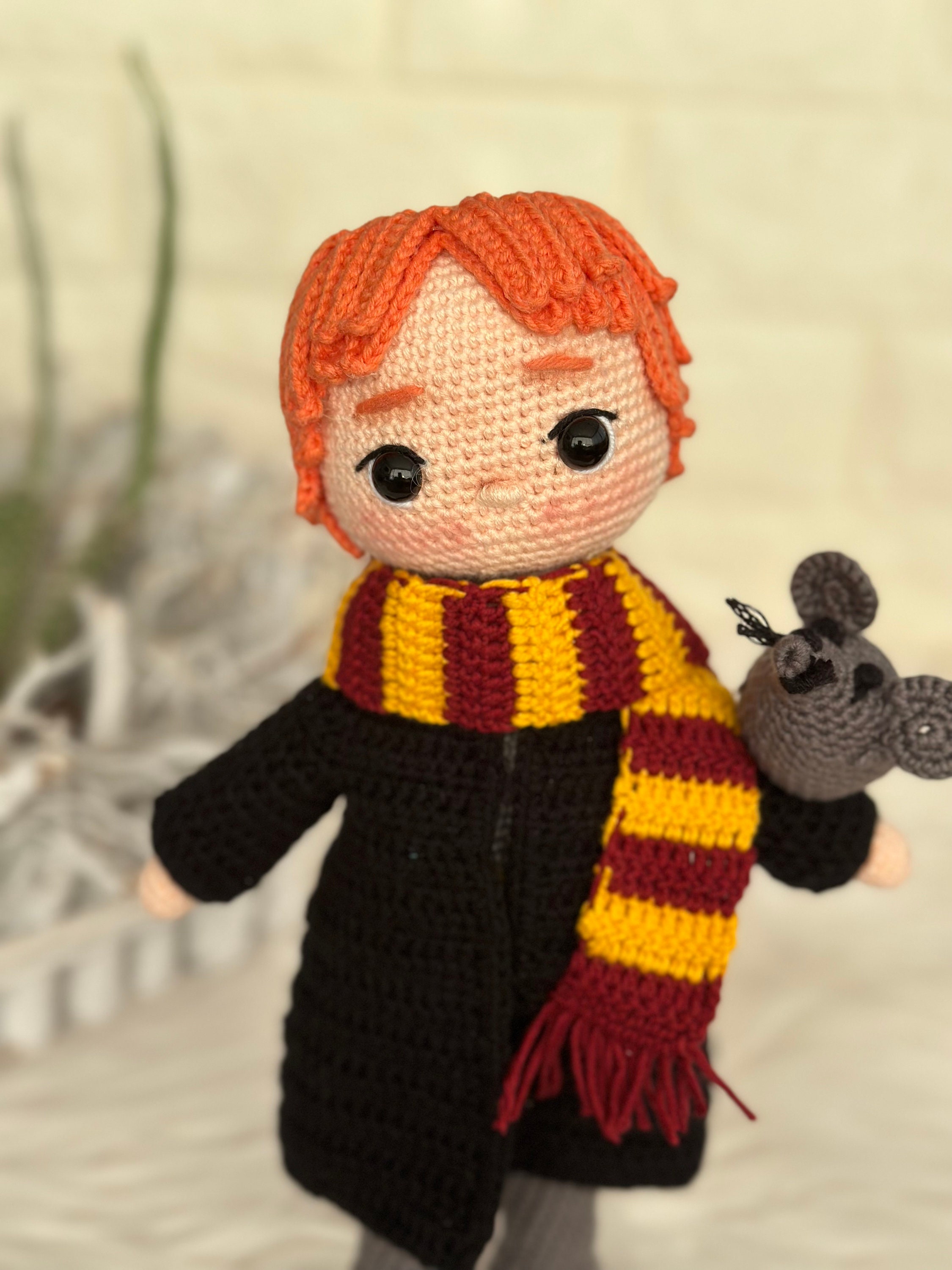 Crochet Pattern Red Wizard Boy Doll, Amigurumi Red Wizard Boy Pattern ...