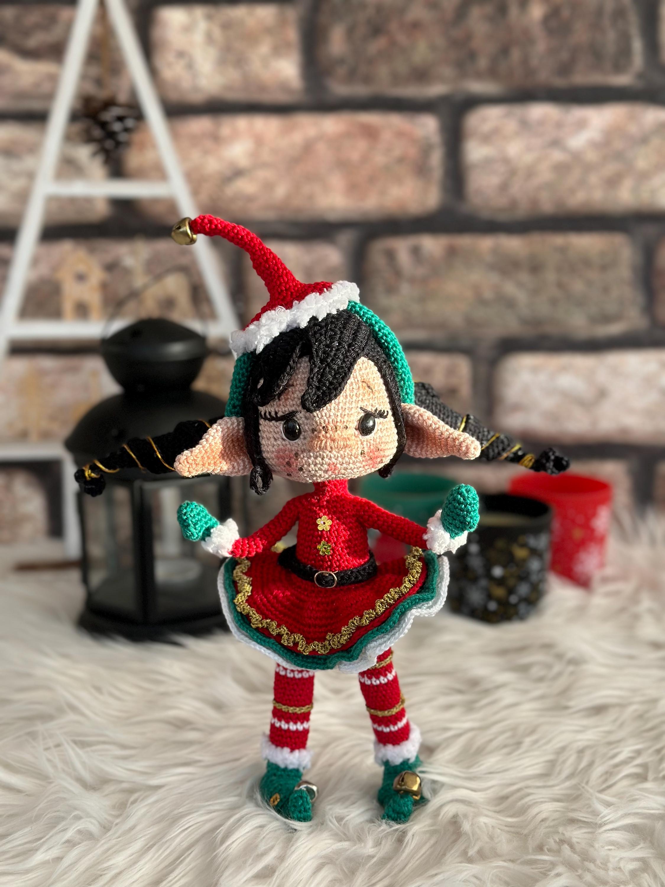 Crochet Pattern Elf Doll Yerf, Amigurumi Elf Doll Pattern, English Pdf ...