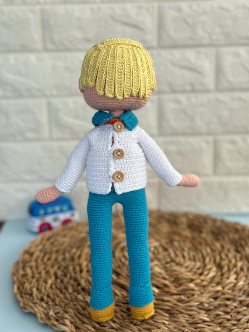 Crochet Pattern Frank Boy Doll, Amigurumi Boy Doll Pattern, English Pdf ...