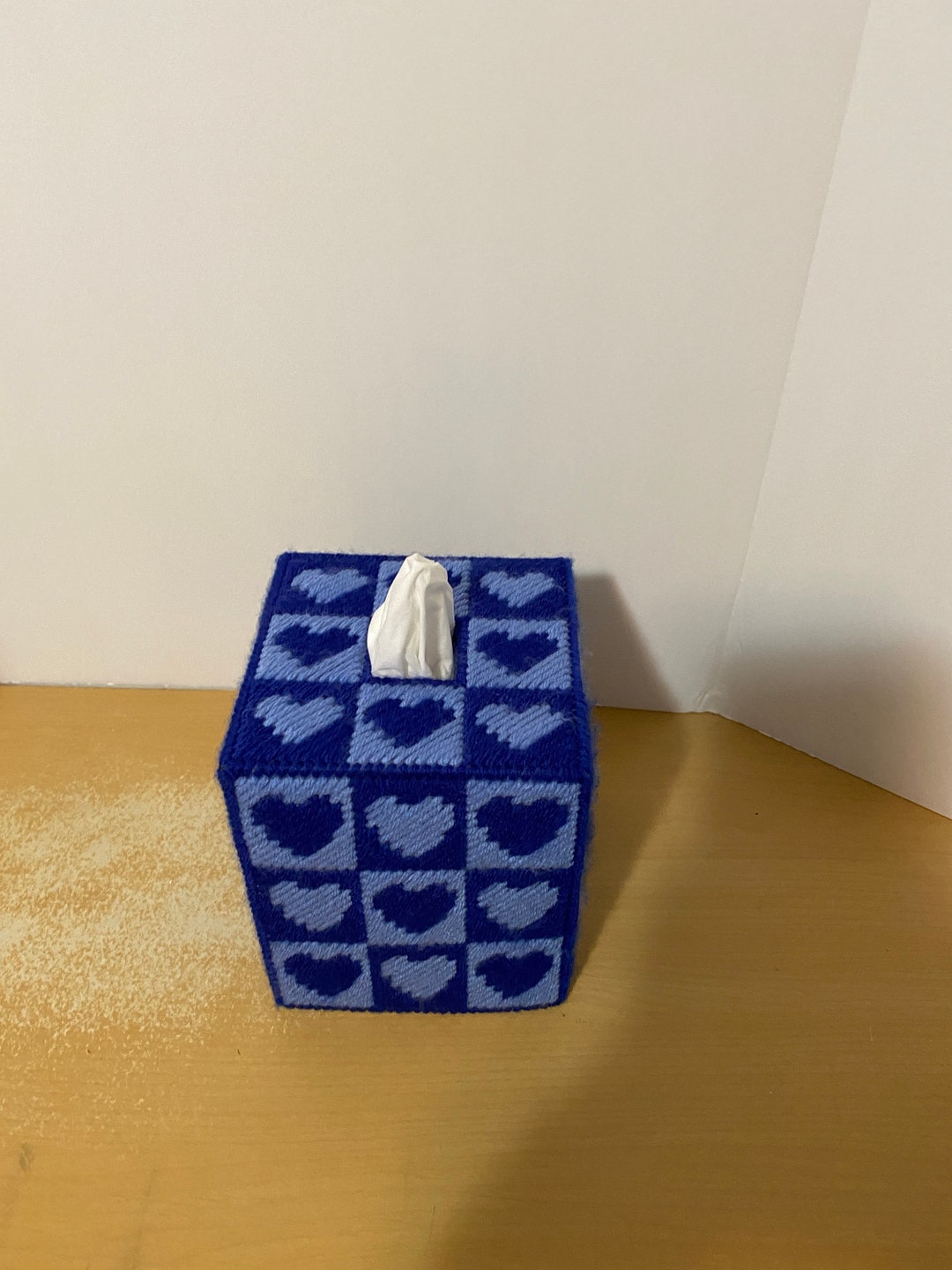 Square Tissue Box Cover Blue Etsy square-tissue-box-cover-blue-etsy