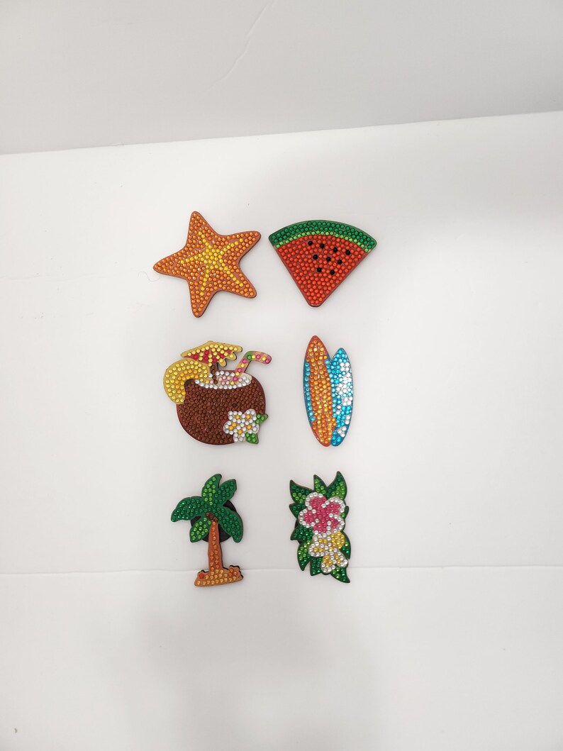 Diamond Art Refrigerator Magnets - Etsy