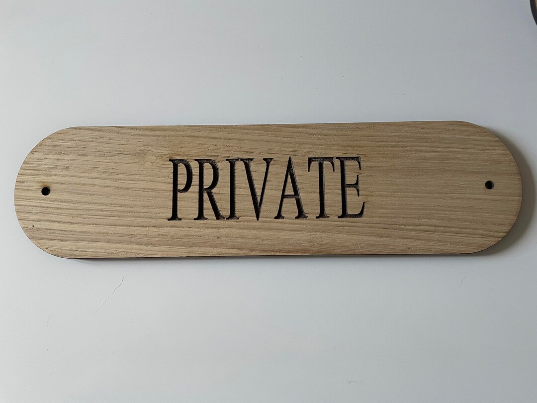 Wood Veneer Rounded Rectangle Sign - Etsy