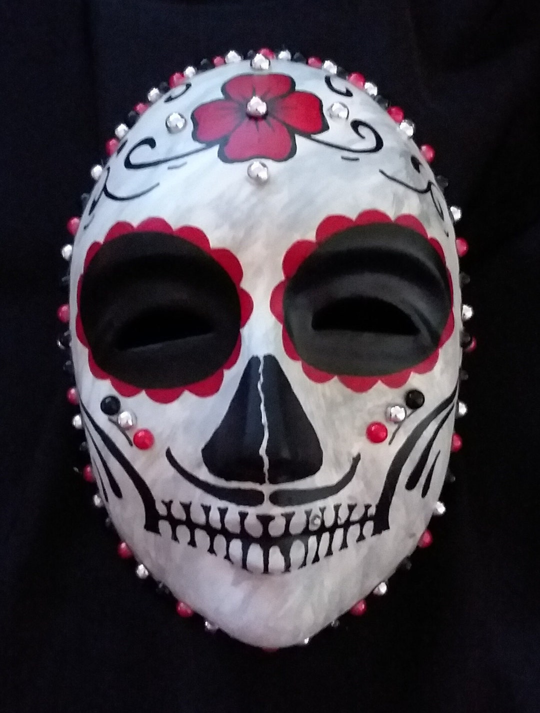 MEN'S Day of the Dead Hand Painted Mask dia De Los - Etsy