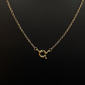 18k Gold Filled Front Clasp Rolo Chain Necklace, Layered Chain ...