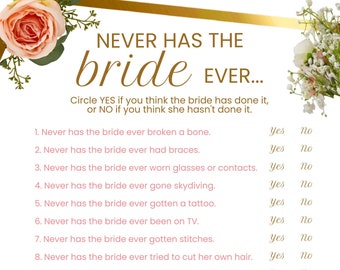 Never Has the Bride Ever | Etsy