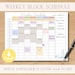Weekly Block Schedule Printable: Hourly Time Blocking Planner (PDF ...
