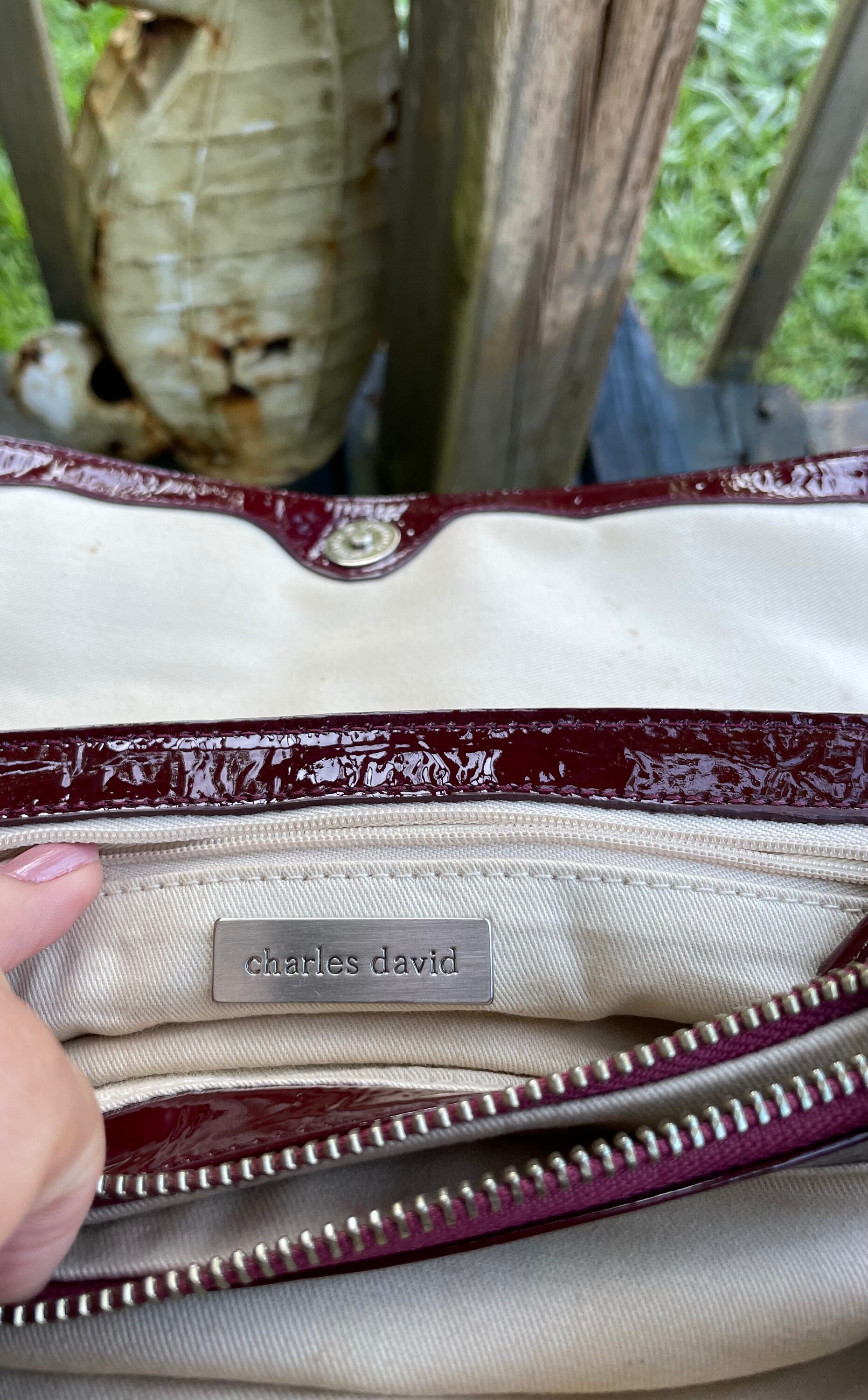 Vintage Clutch, Designer Leather, Charles David Purse - Etsy