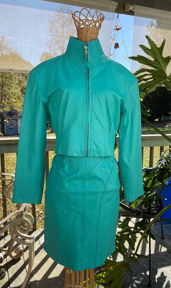 Vintage leather & turquoise - Gem