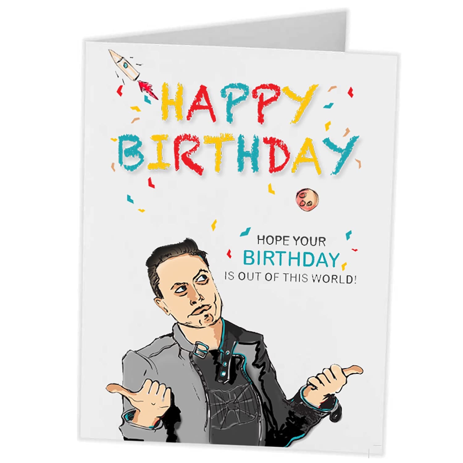 Birthday Cards Greeting Cards personalized Card for Her Elon Musk ...