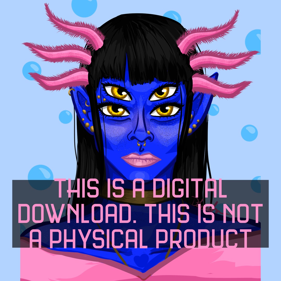 Dannah Lyn Art "axolotl Woman" Art Print (digital Download) - Etsy