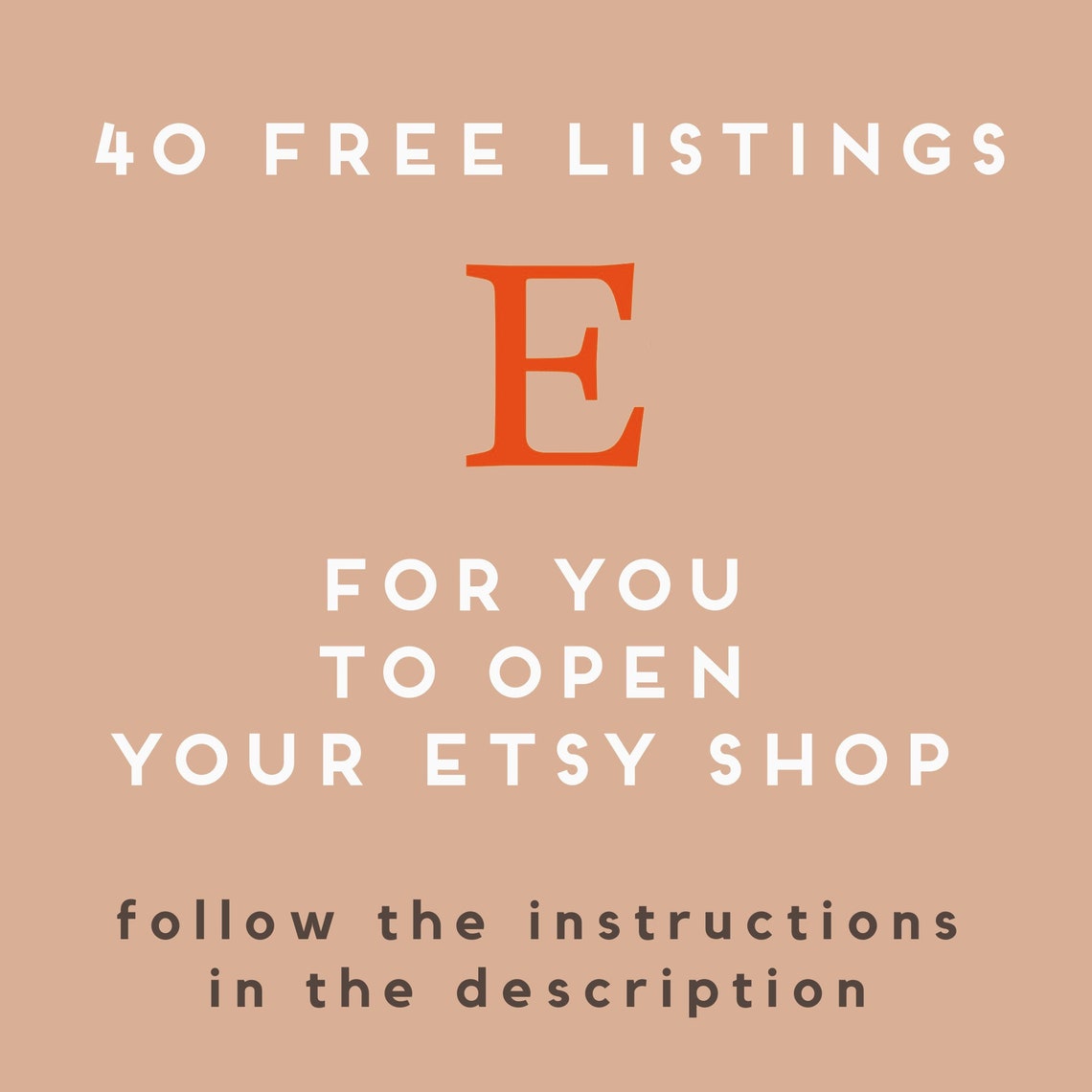 40 Free Etsy Listings Open An Etsy Shop Sell On Etsy Etsy Etsy UK