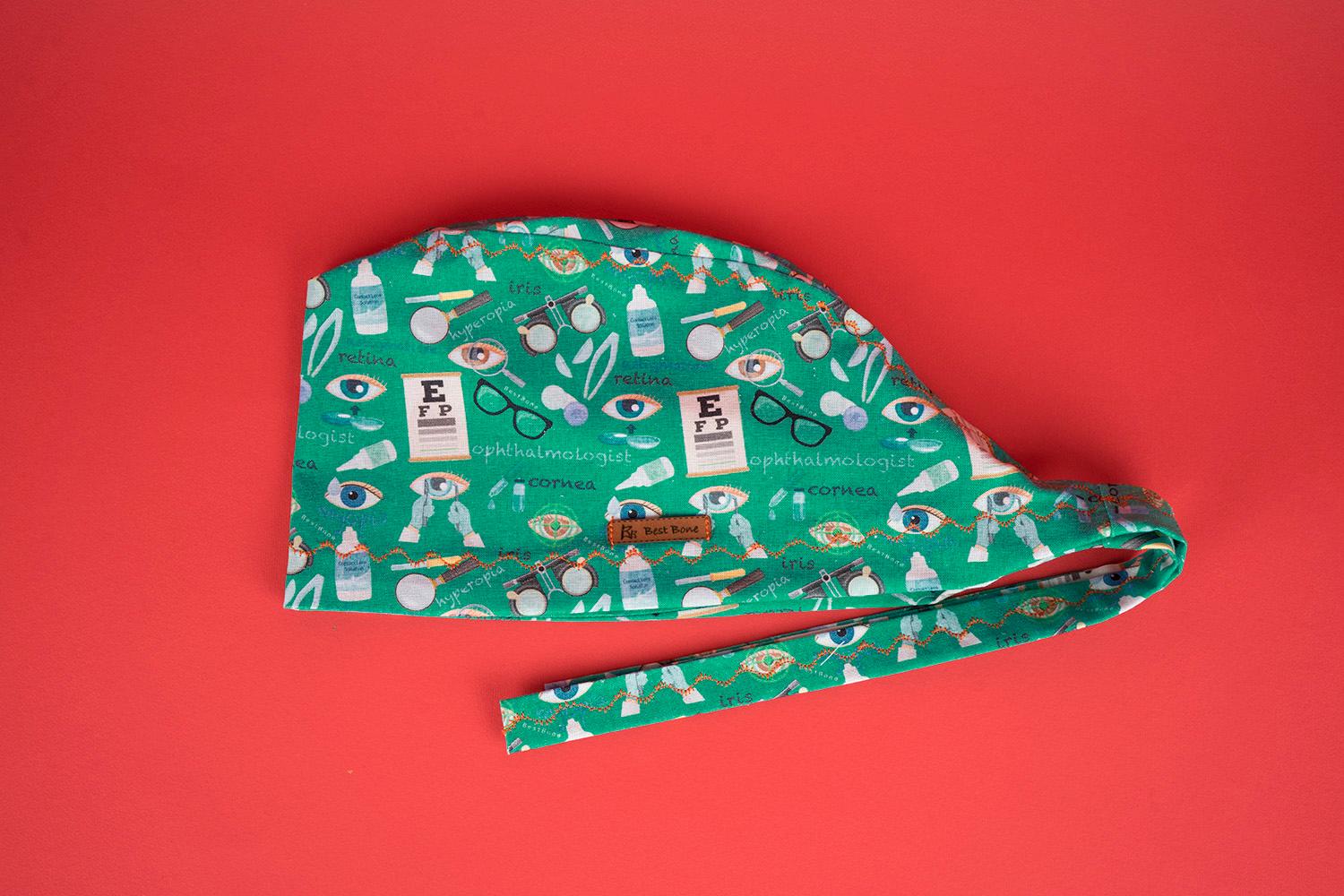 Ophthalmic Optician Patterned Surgical Scrub Cap: Cotton Doctor Cap - Etsy