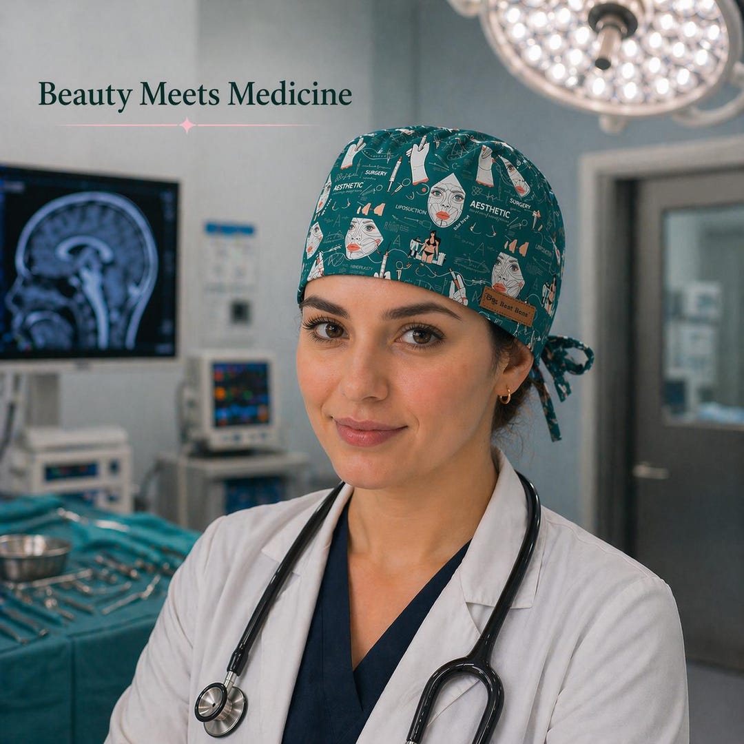 Plastic Surgery Scrub Cap – Aesthetic Doctor Cap – Cosmetic Surgeon ...
