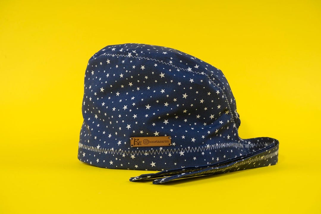 Stars Pattered Surgical Caps, %100 Pattern Design, Unisex, Neurosurgery ...